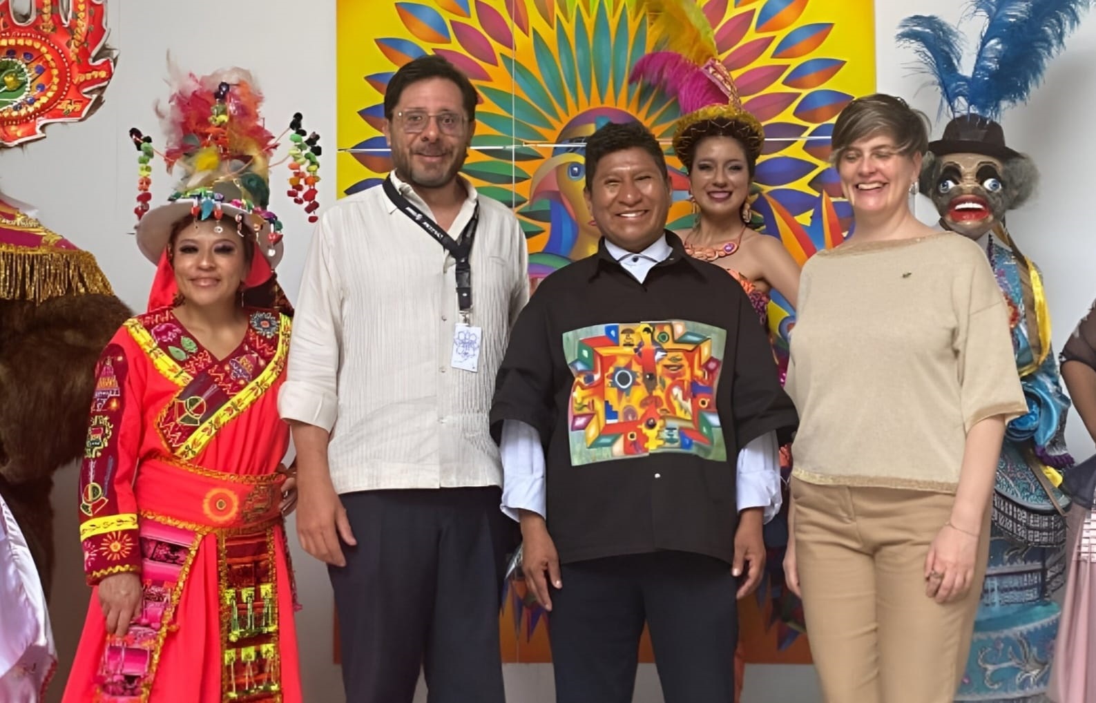 Mamani Mamani lleva su arte a México